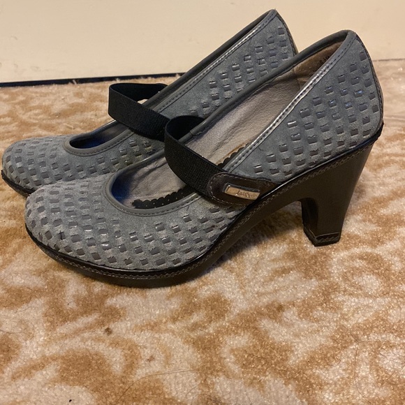 Jambu | Shoes | Jambu 85 Grey Velvet Mary Jane 3 Heels | Poshmark